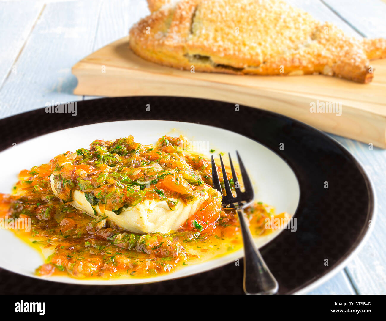 Opakapaka, commonly known as Hawaiian pink snapper, baked inside a ...