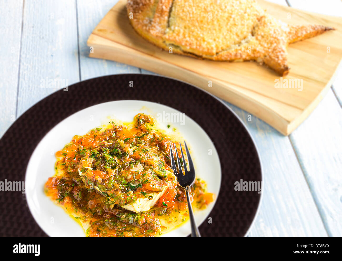 Opakapaka, commonly known as Hawaiian pink snapper, baked inside a ...