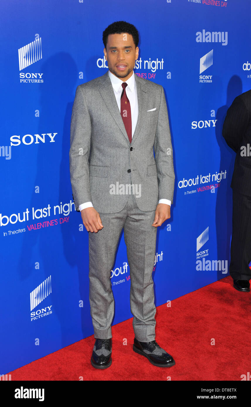 Los Angeles, California, USA. 11th Feb, 2014. Michael Ealy attending ...