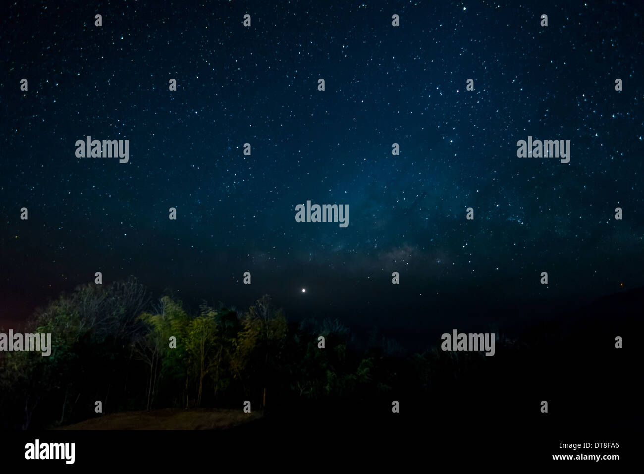 Starfield in night sky with milkyway high iso Stock Photo - Alamy