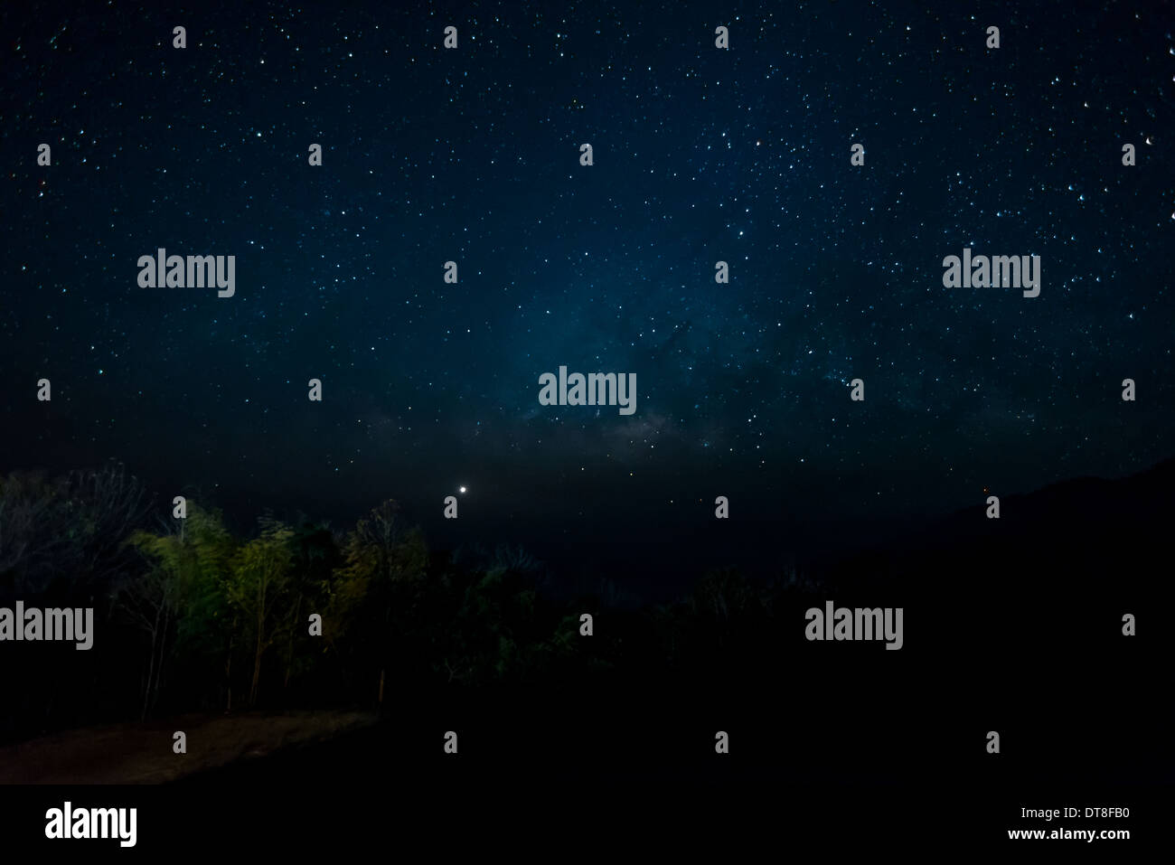 Starfield in night sky with milkyway high iso Stock Photo - Alamy