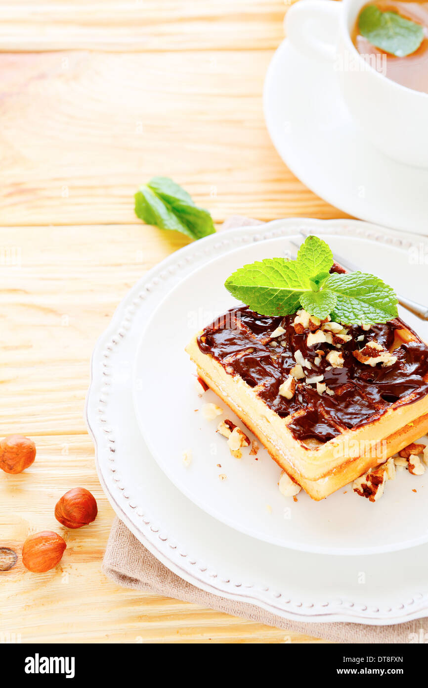 Tea waffles hi-res stock photography and images - Alamy