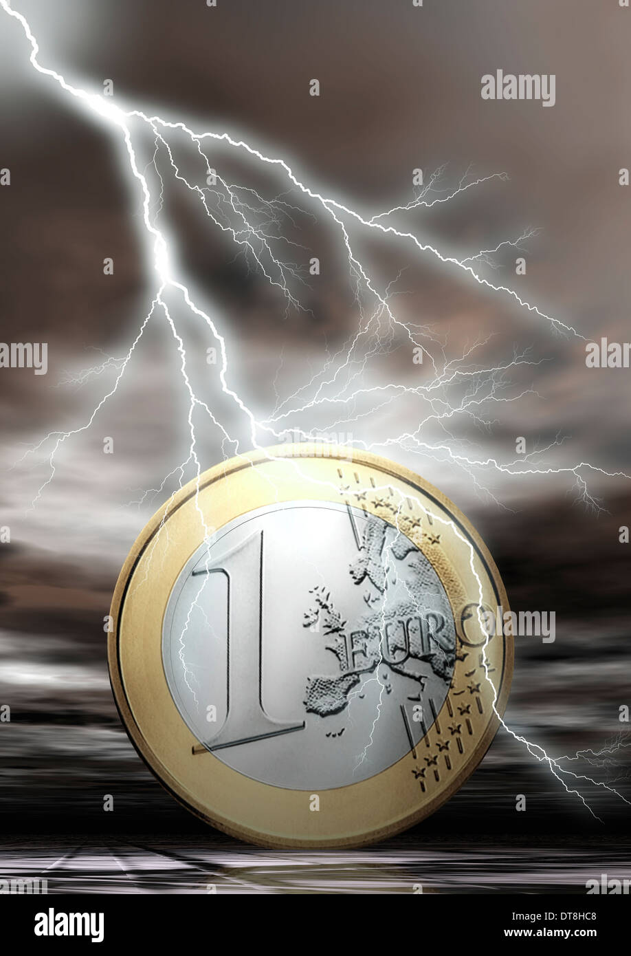 Disintegrating european money hi-res stock photography and images - Alamy