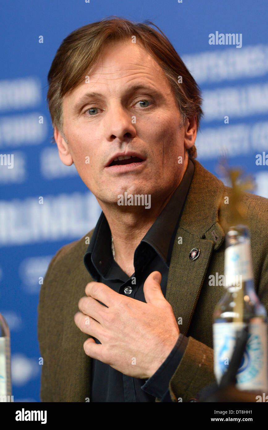 Berlin, Germany. 11th Feb, 2014. Viggo Mortensen during the 'The Two ...