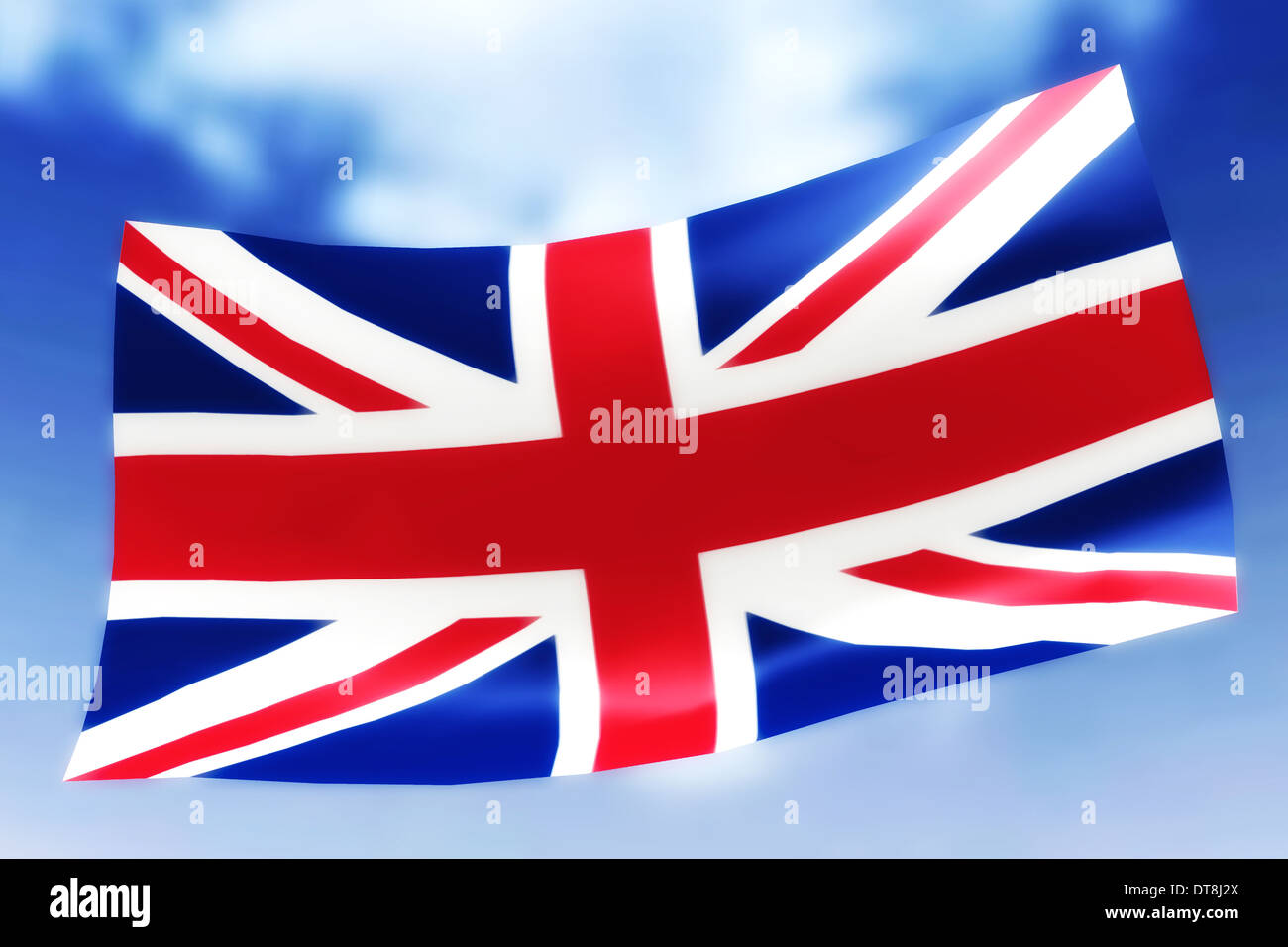 Illustration of a waving Flag Stock Photo - Alamy