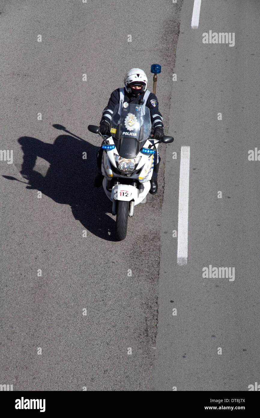 Police patrol Mallorca Spain Stock Photo - Alamy