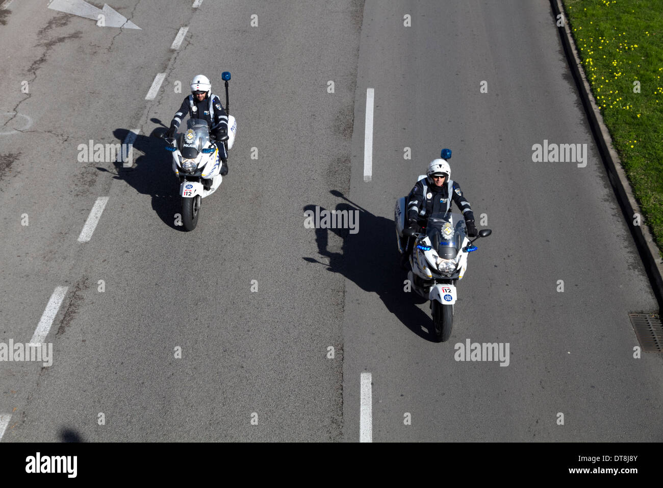 Police patrols Mallorca Spain Stock Photo - Alamy