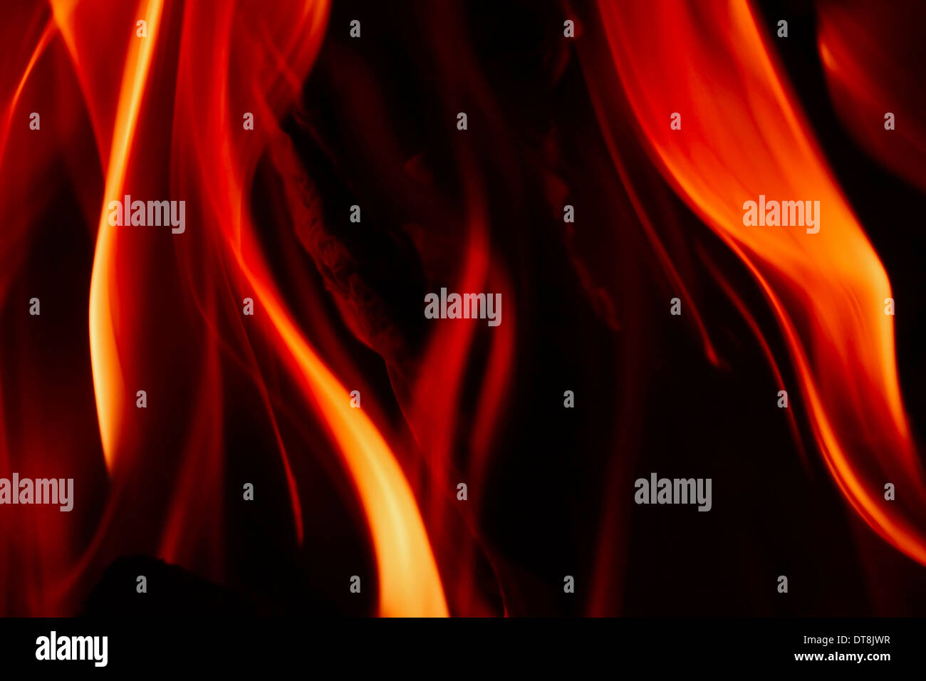 Simple flame / fire on black background Stock Photo - Alamy