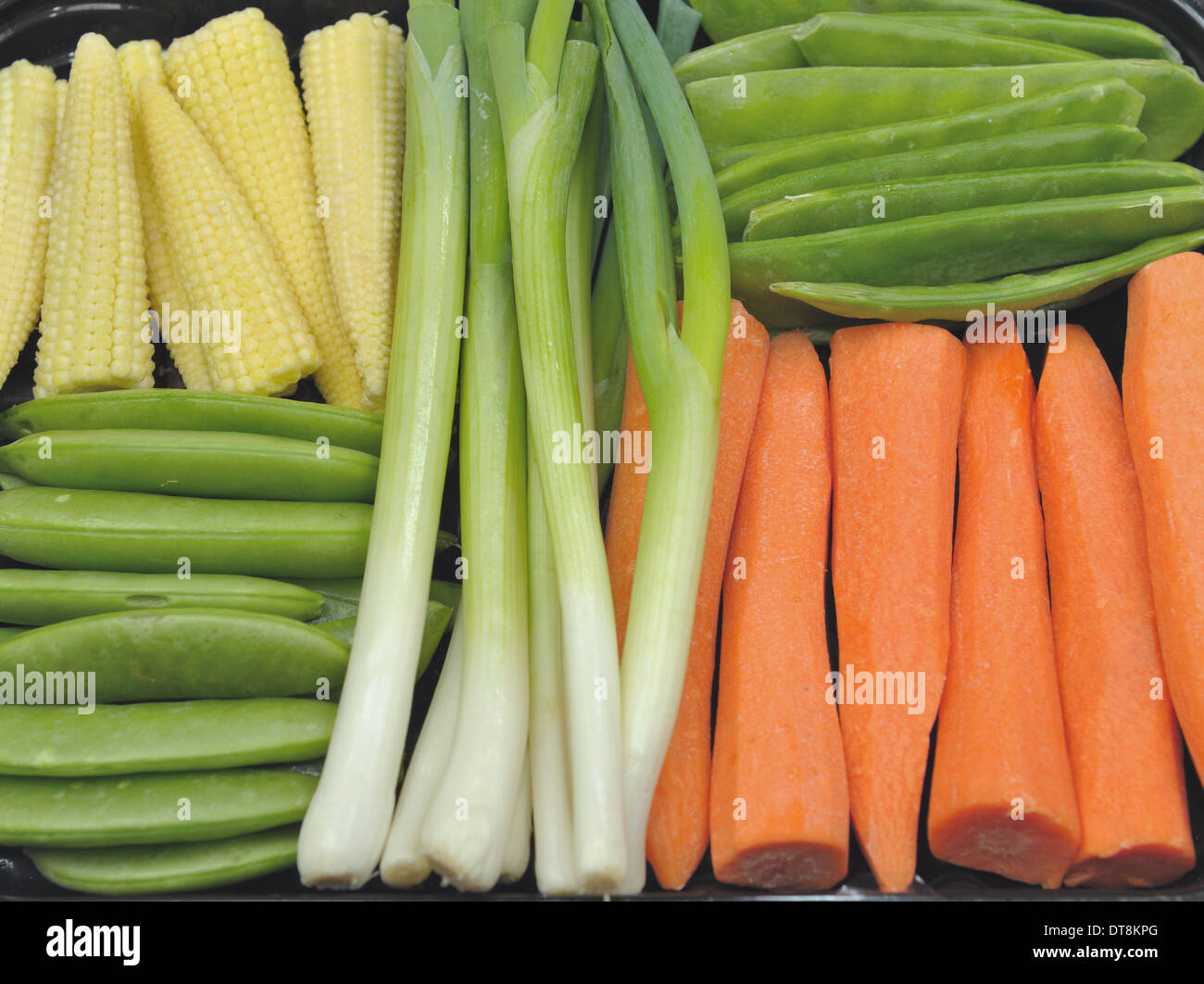 assorted raw vegetables well arranged Stock Photo - Alamy