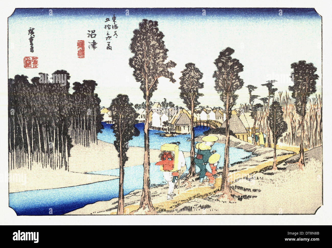 Utagawa hiroshige the 53 stations of the tokaido numazu hi-res stock ...