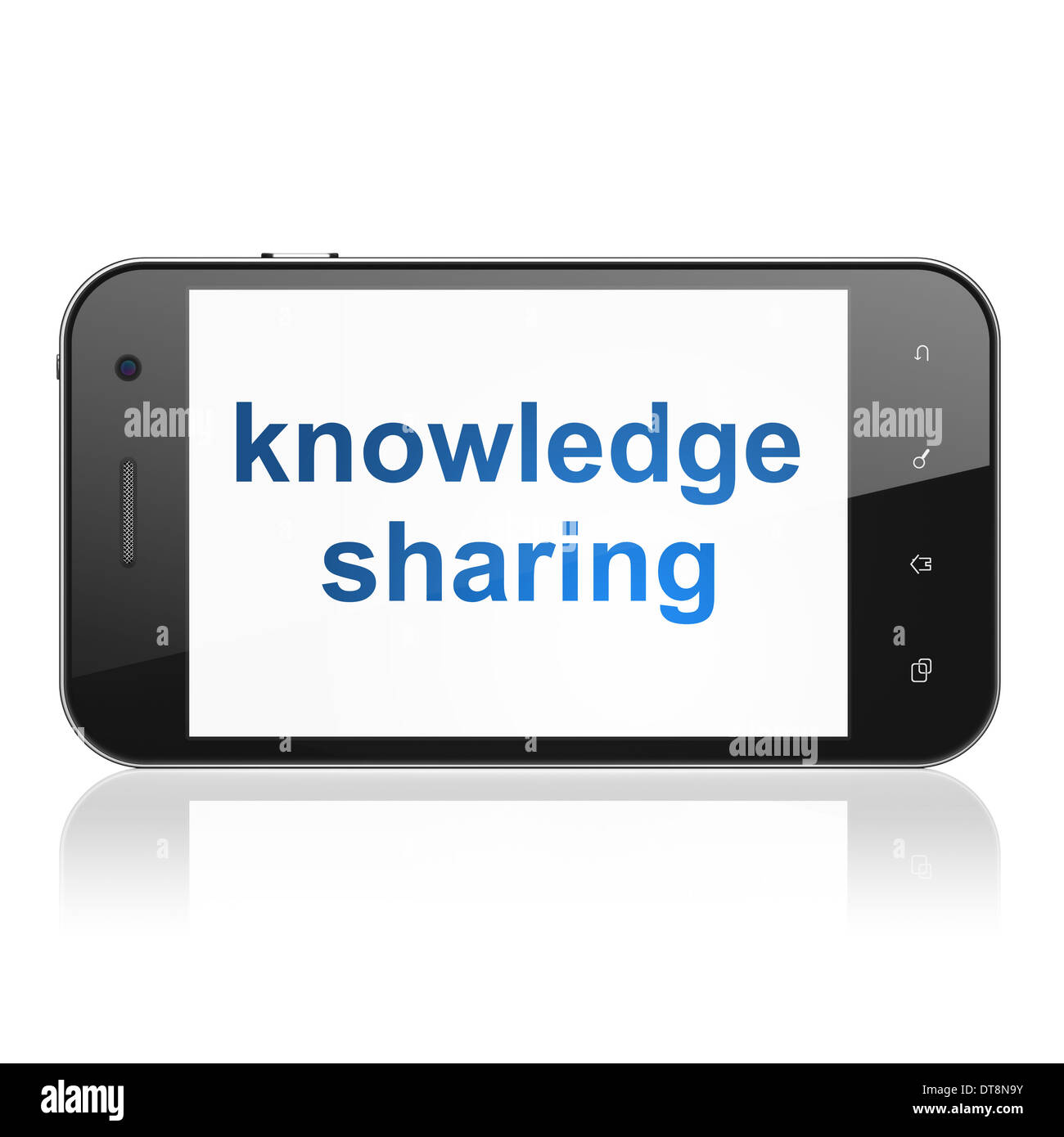 Education concept: Knowledge Sharing on smartphone Stock Photo - Alamy