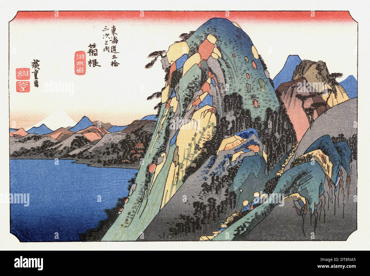 Utagawa hiroshige the 53 stations of the tokaido hakone hi-res stock ...