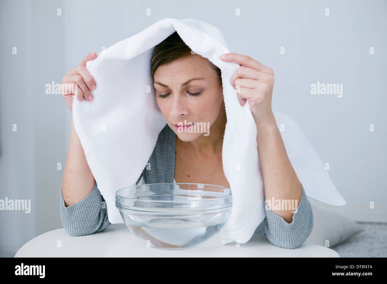 Steam inhalation hi-res stock photography and images - Alamy