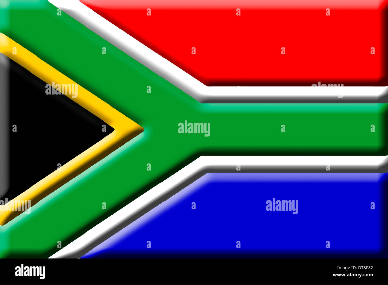 Republic of South Africa - national flag Stock Photo - Alamy