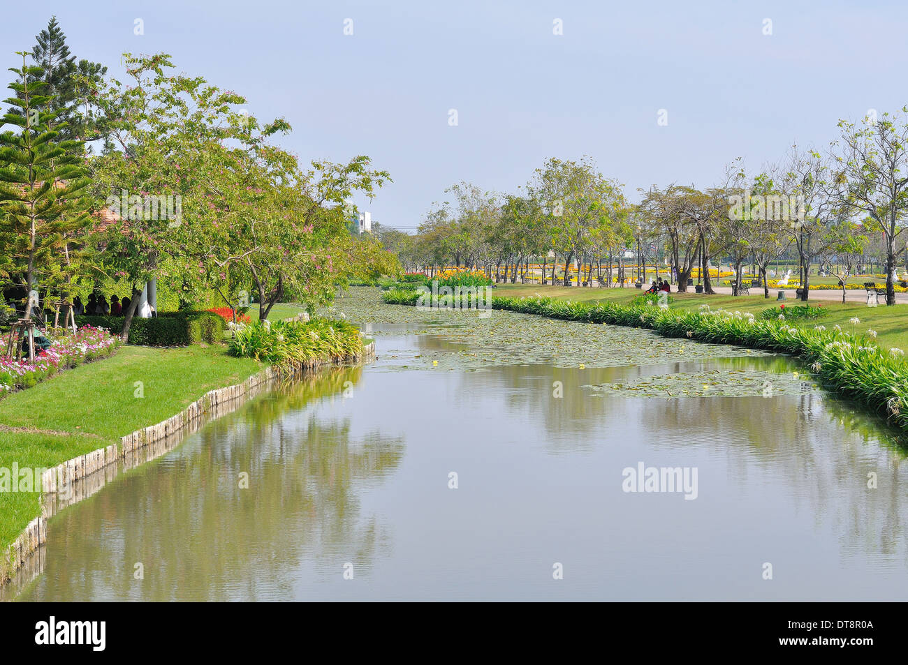 Landscape with flood waters Stock Photo - Alamy