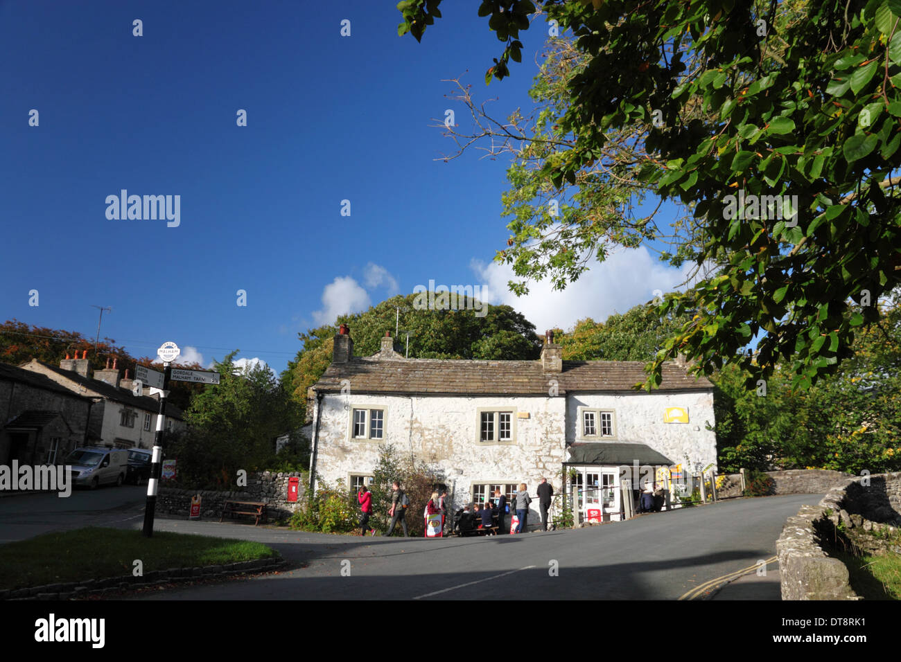 A traditional county signpost in a Yorkshire village Stock Photo - Alamy