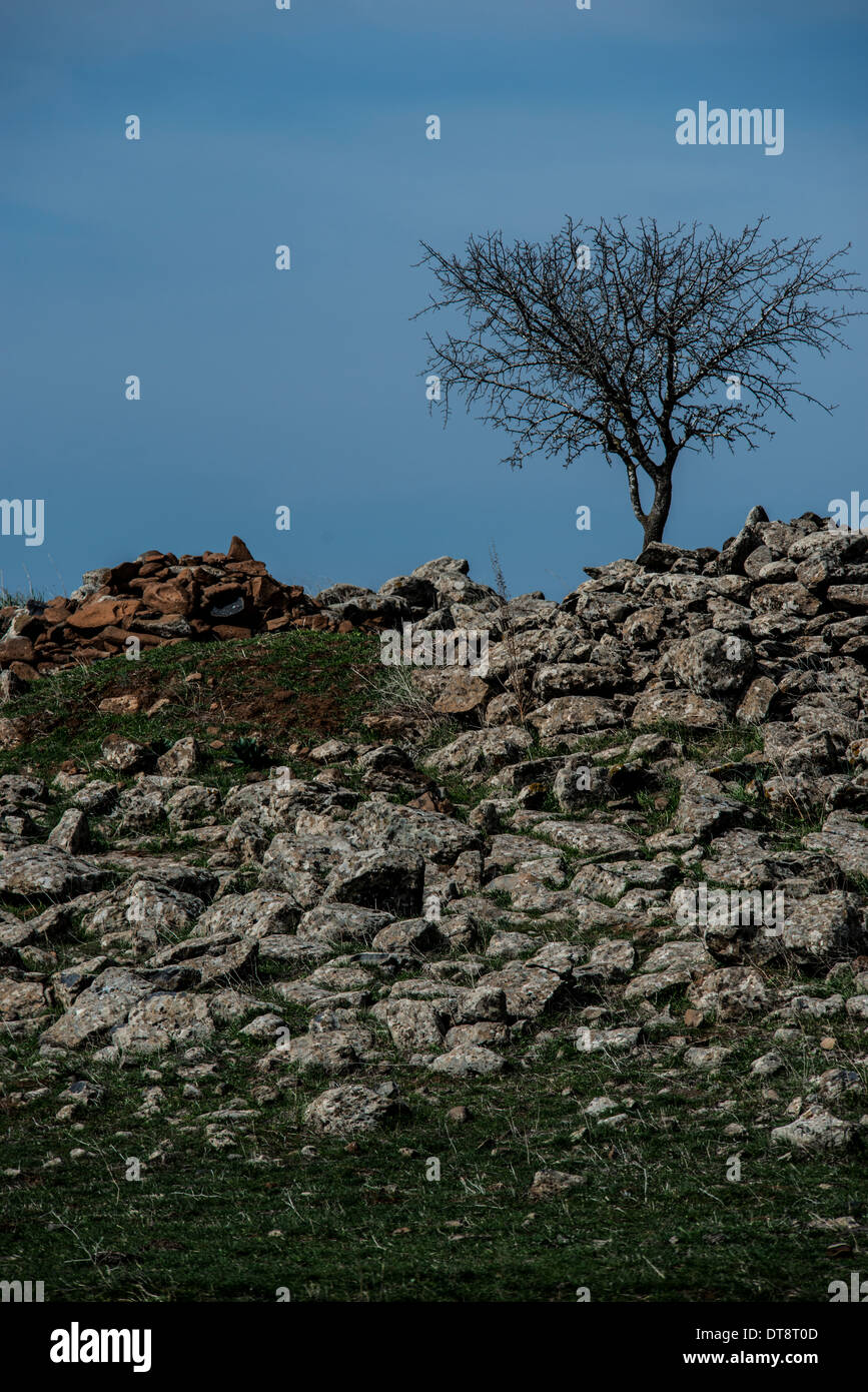 Rujm El Hiri, Gilgal or Galgal Refaim, Wheel of Spirits, Golan Heights ...
