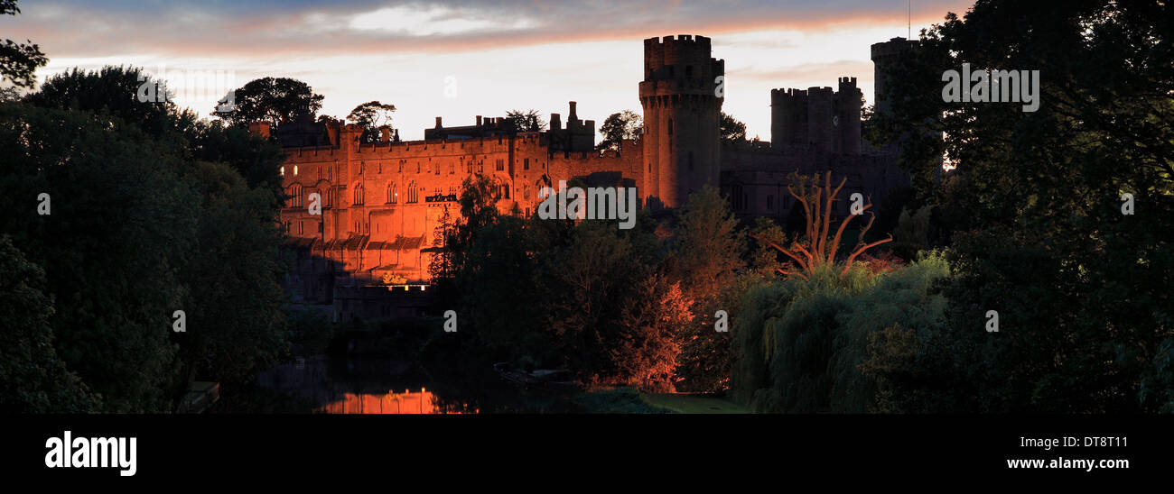 Sunset Over Warwick Castle High Resolution Stock Photography and Images ...
