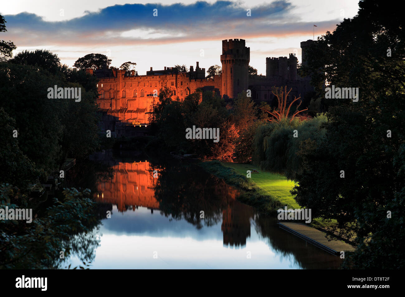 Sunset Over Warwick Castle High Resolution Stock Photography and Images ...