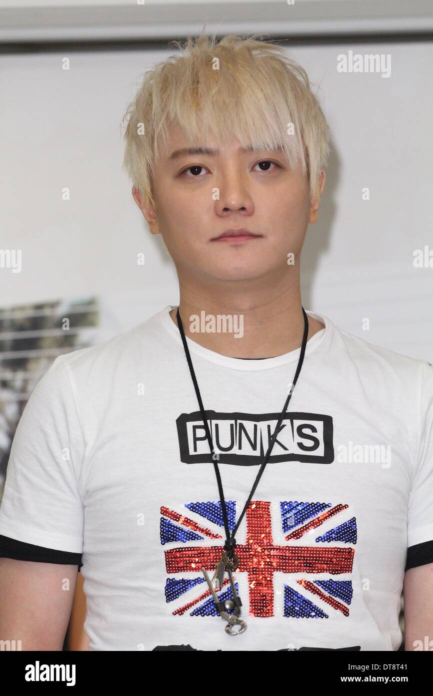 Taipei, Taiwan. 11th Feb, 2014. Taiwan pop group F.I.R. attend press ...
