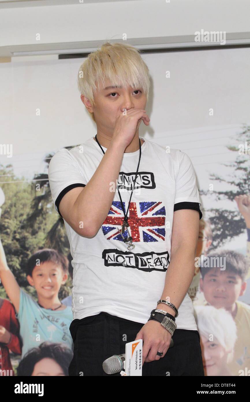Taipei, Taiwan. 11th Feb, 2014. Taiwan pop group F.I.R. attend press ...