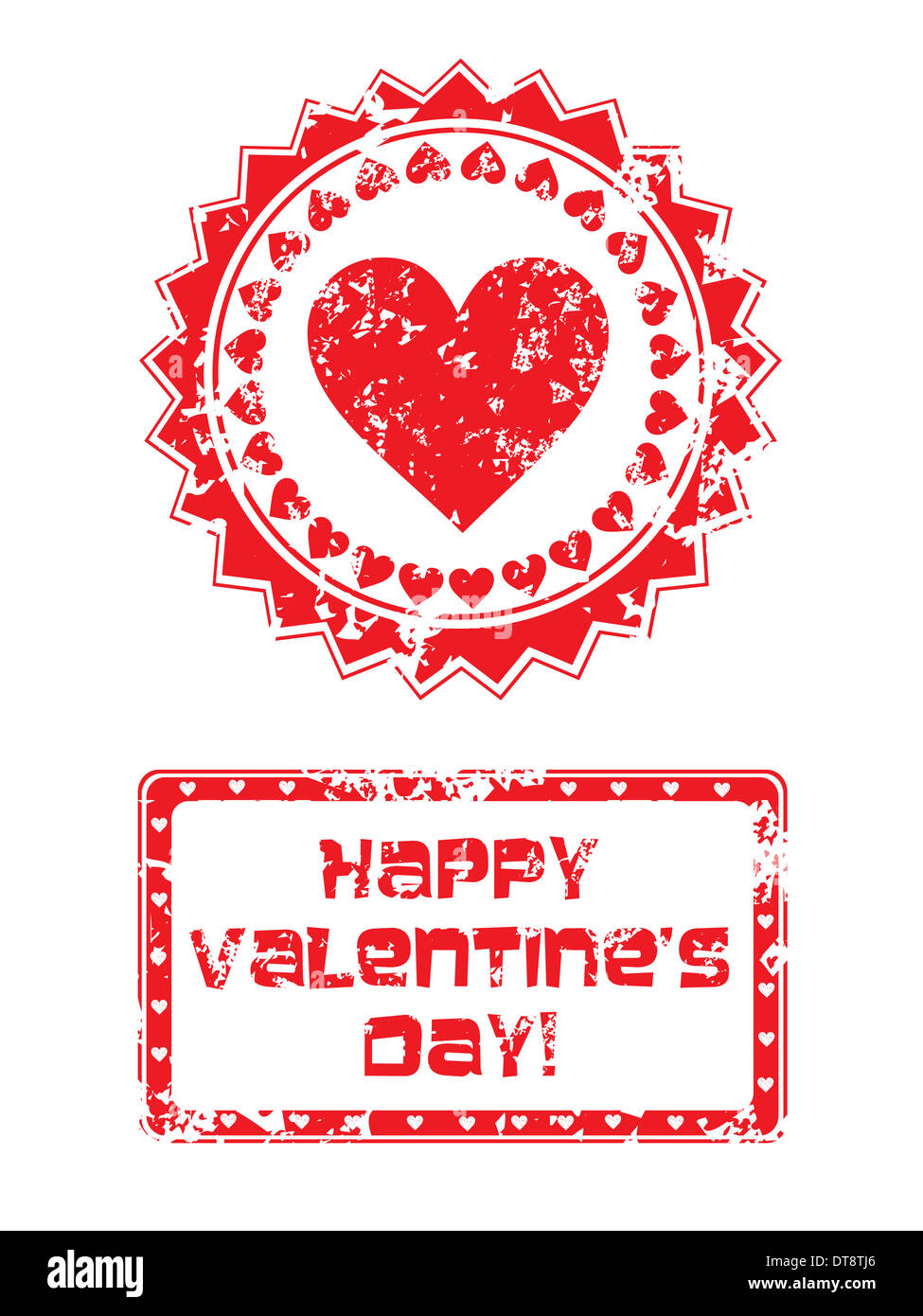 Valentines day stamp Stock Photo - Alamy
