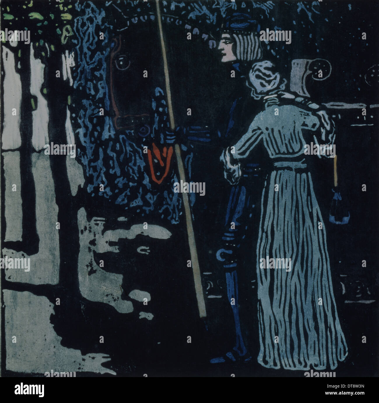 The Farewell, 1907. Artist: Kandinsky, Wassily Vasilyevich (1866-1944 ...