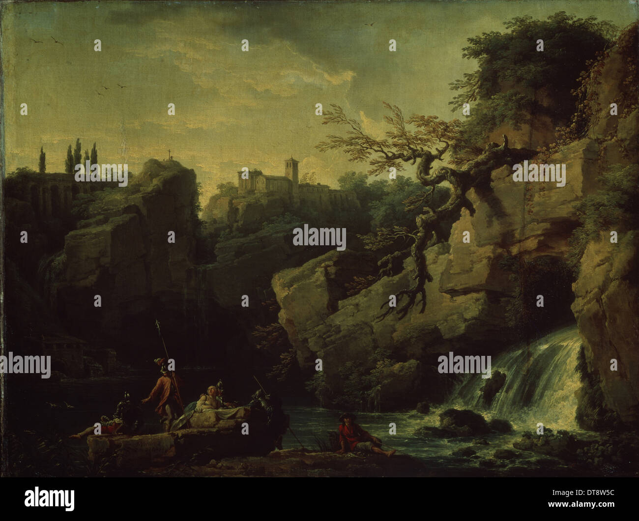 Romantic landscape (Landscape in the Taste of Salvatore Rosa), 1746 ...