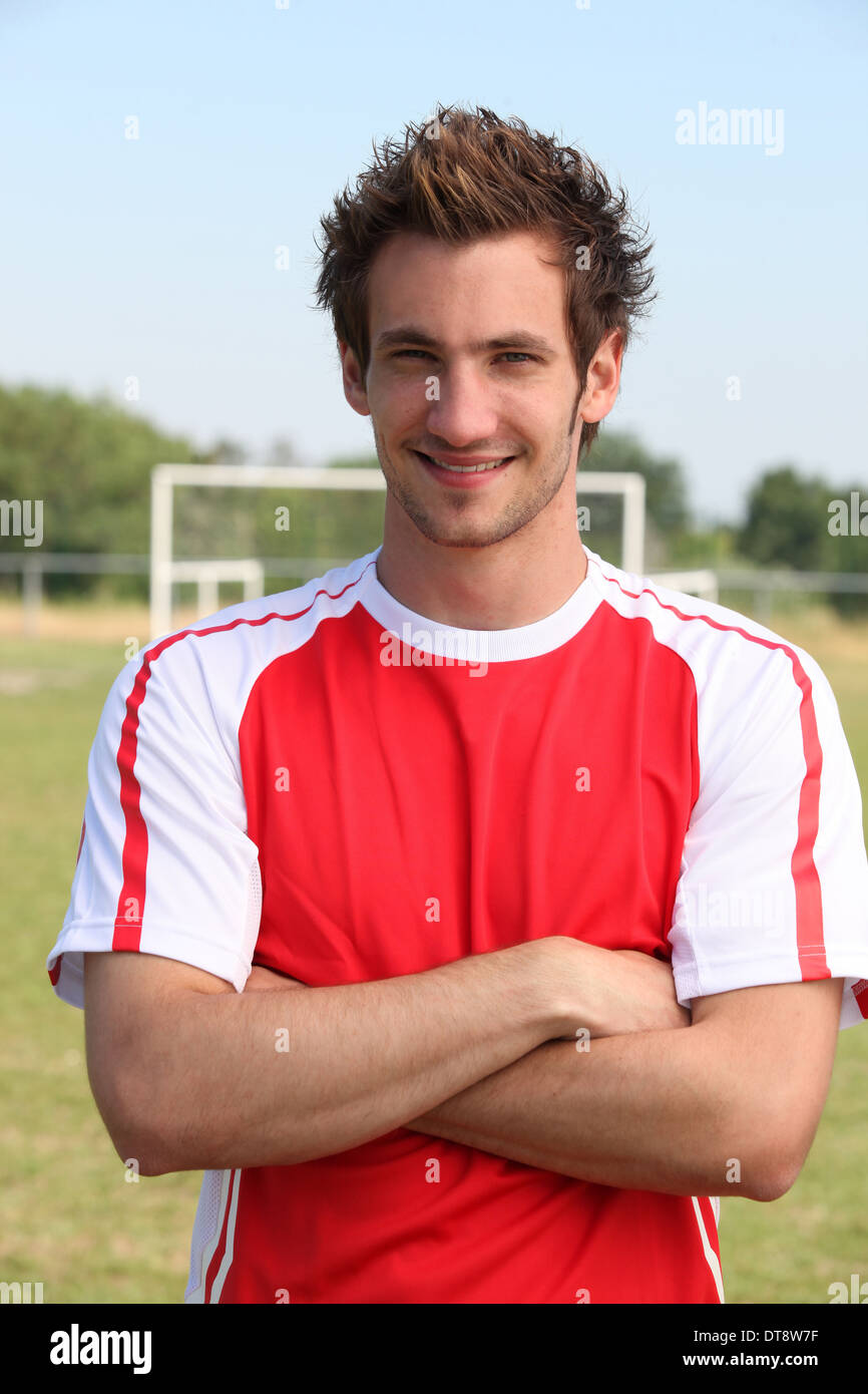 Portrait footballer in kit hi-res stock photography and images - Alamy