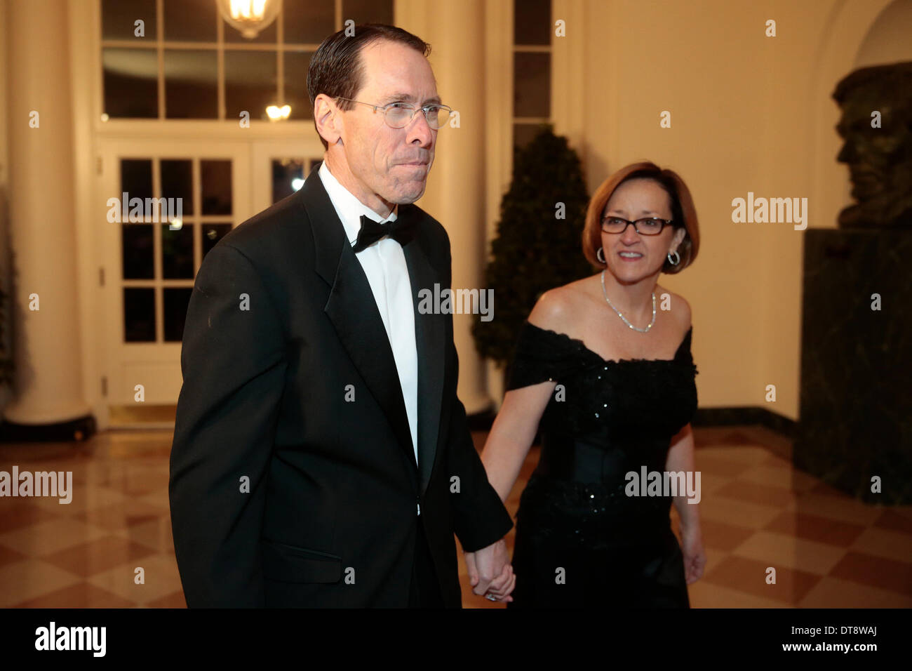 Randall Stephenson, chief executive officer of AT&T Inc., left, and ...
