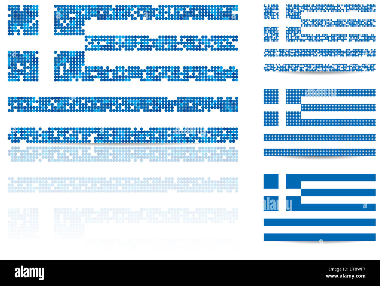 Mosaic of the greek flag hi-res stock photography and images - Alamy
