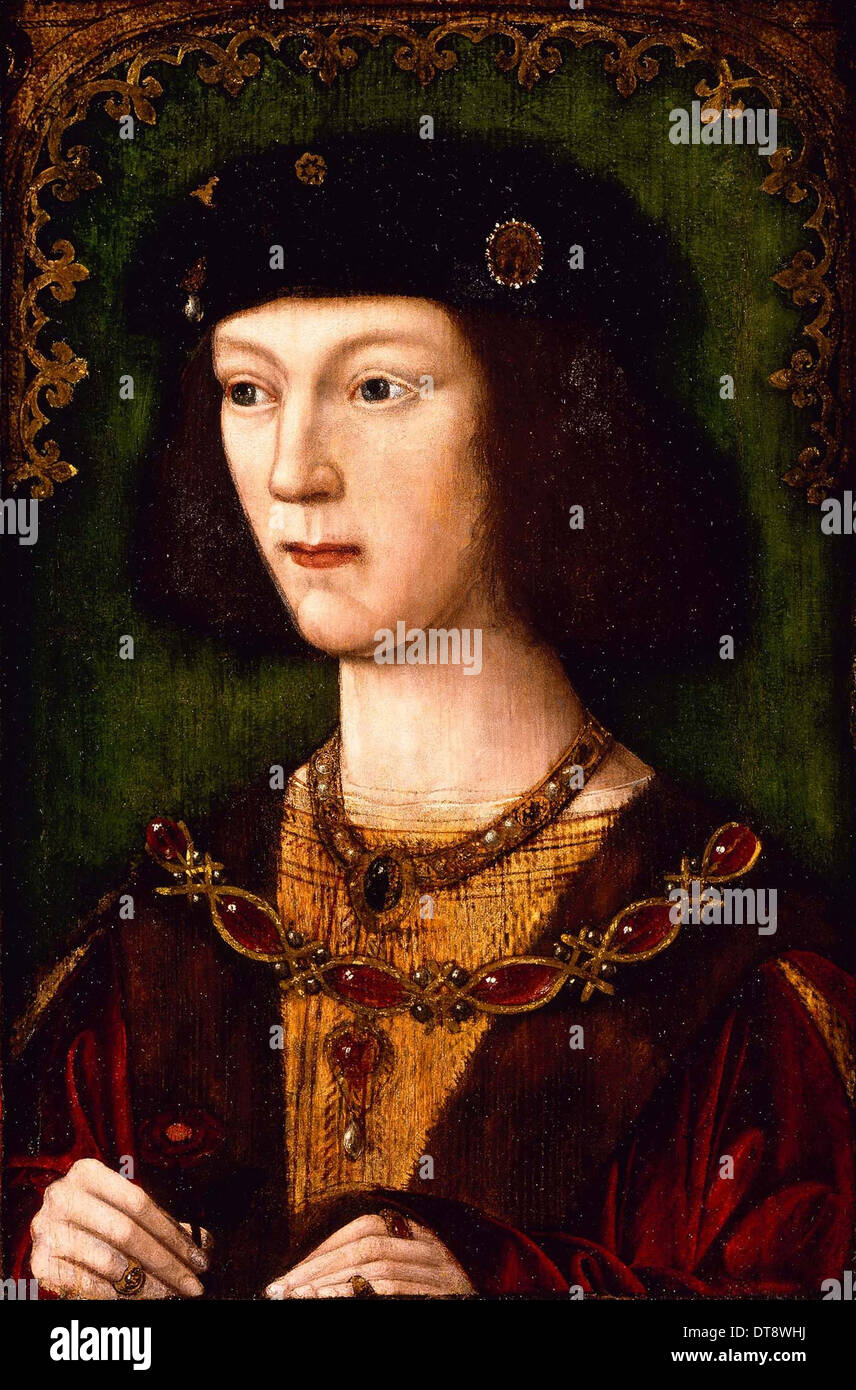 Portrait of King Henry VIII of England, c. 1513. Artist: English master ...
