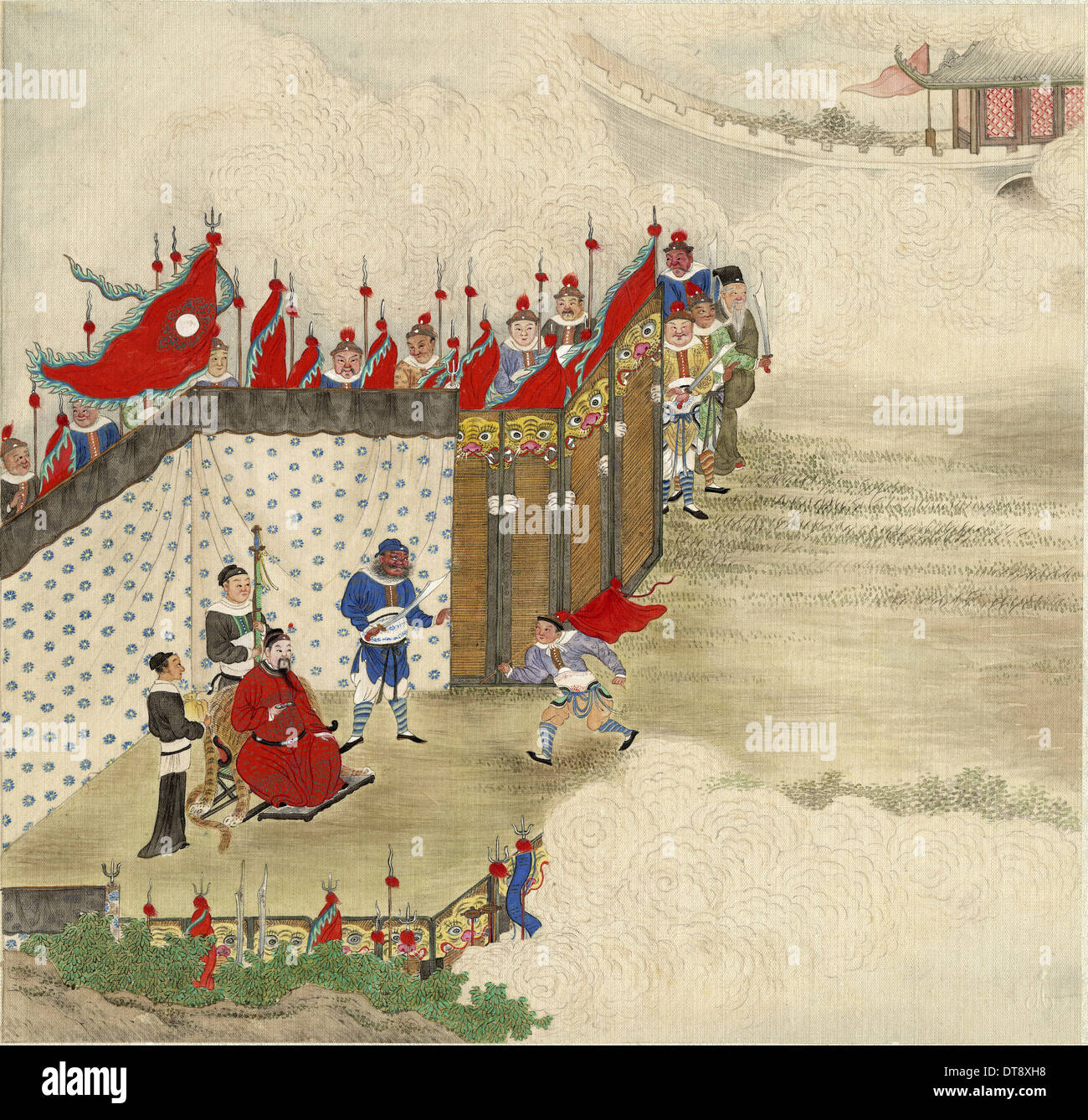 Chinese prince receiving courier, ca 1820. Artist: Chinese Master Stock ...