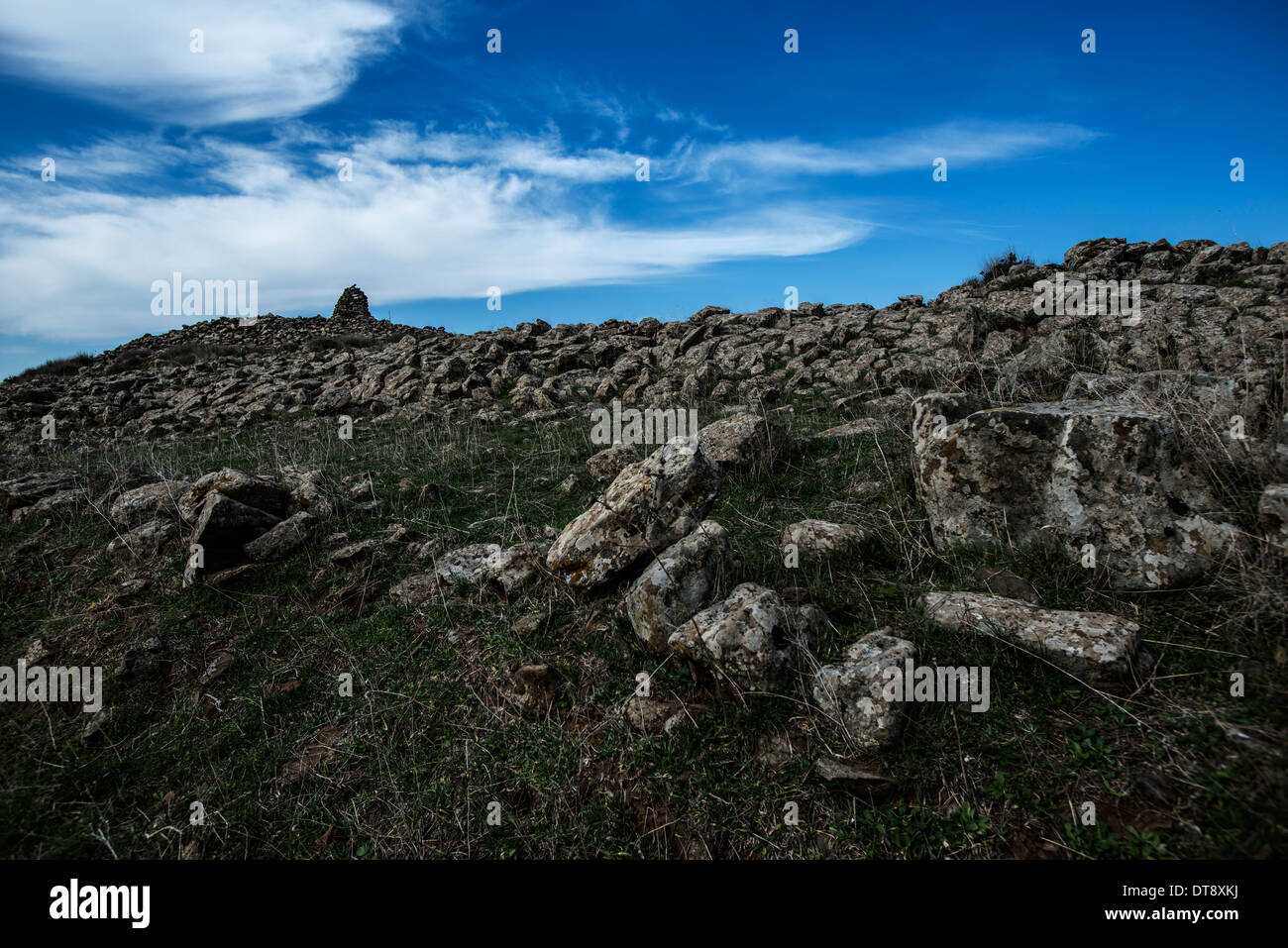 Rujm El Hiri, Gilgal or Galgal Refaim, Wheel of Spirits, Golan Heights ...