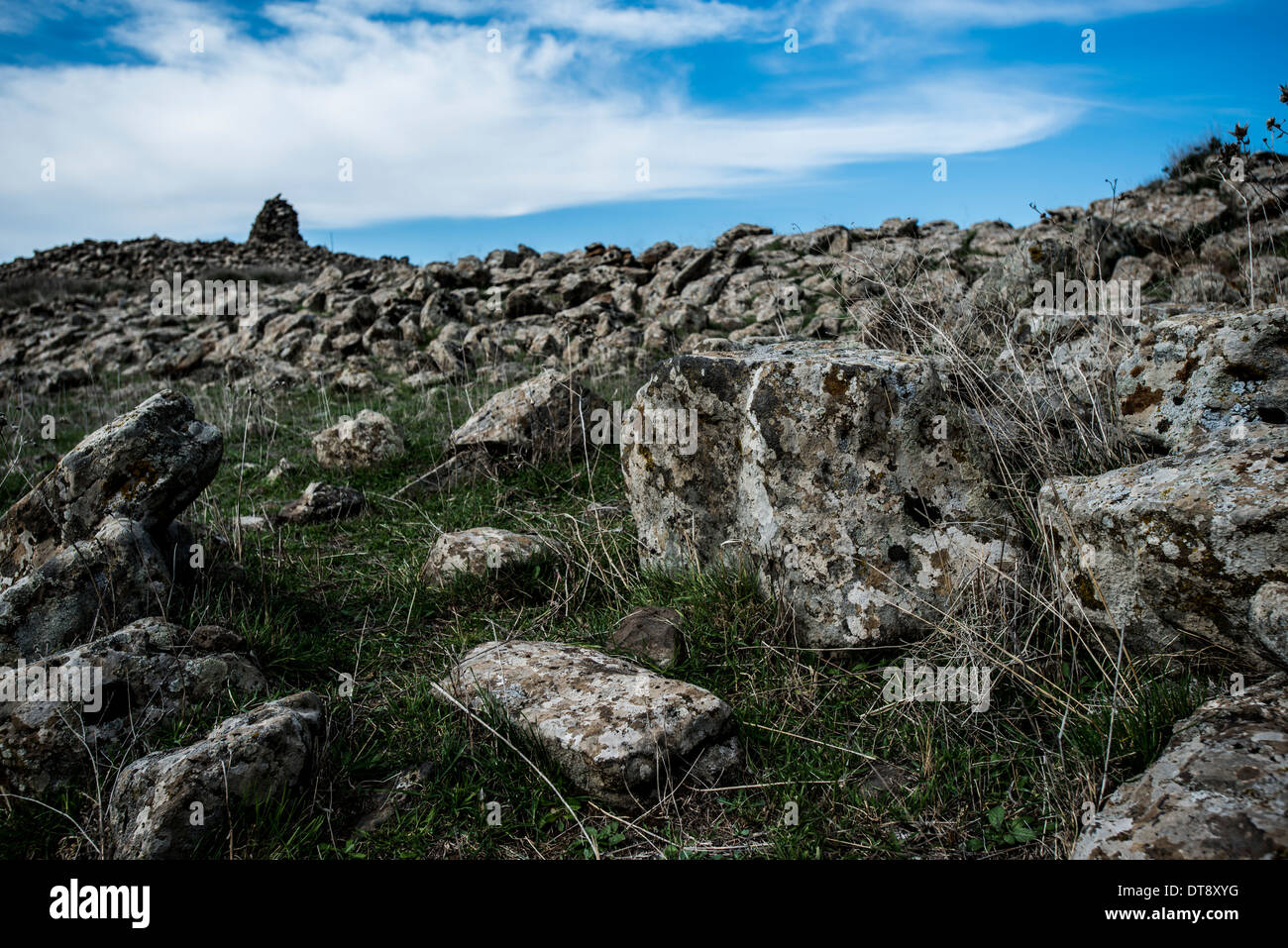 Rujm El Hiri, Gilgal or Galgal Refaim, Wheel of Spirits, Golan Heights ...