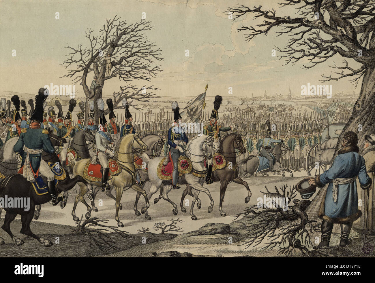 Tsar Alexander I and King Frederick William III before the troops, ca ...