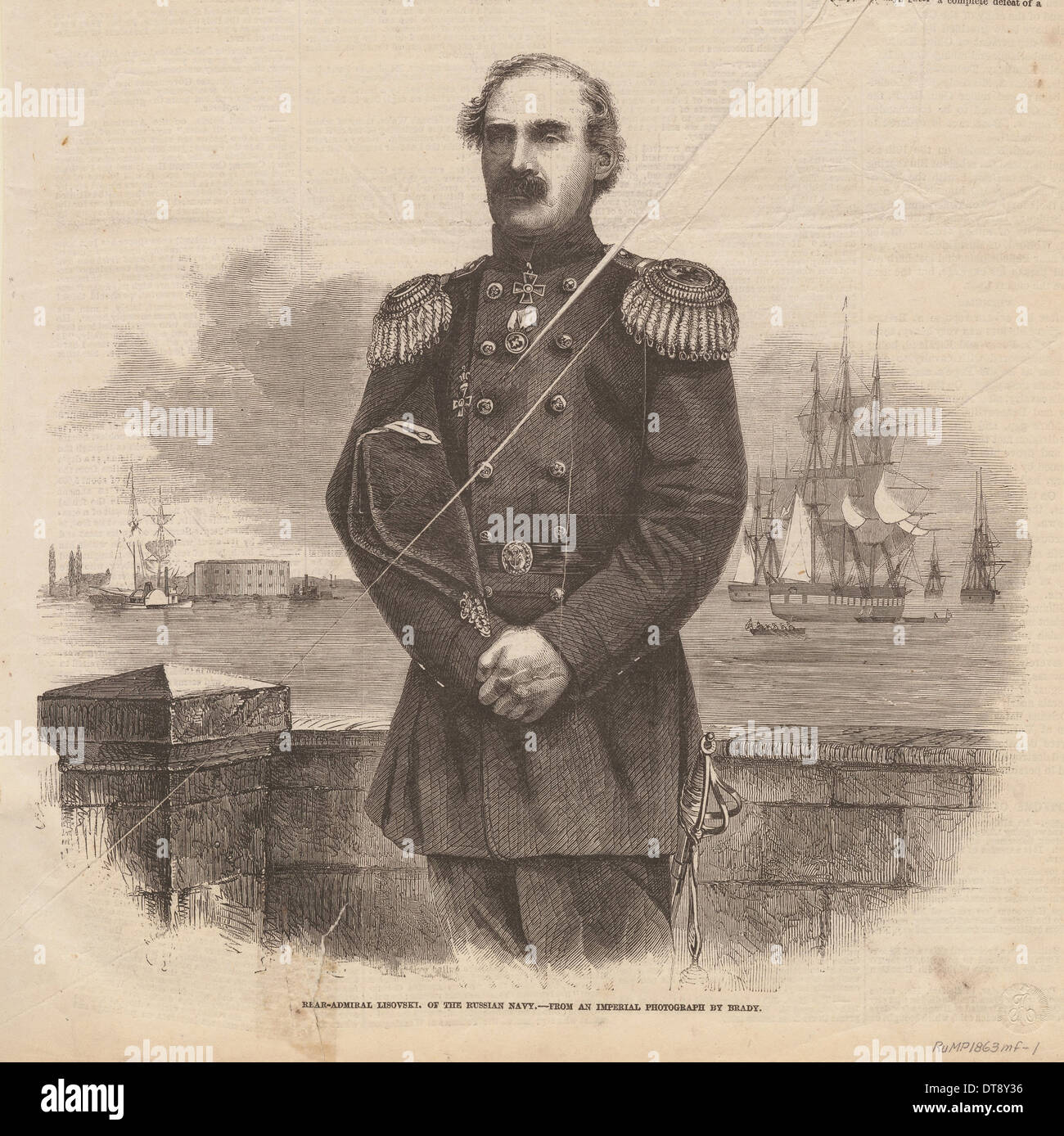 Admiral Stepan Stepanovich Lesovsky (1816-1866), 1863. Artist ...