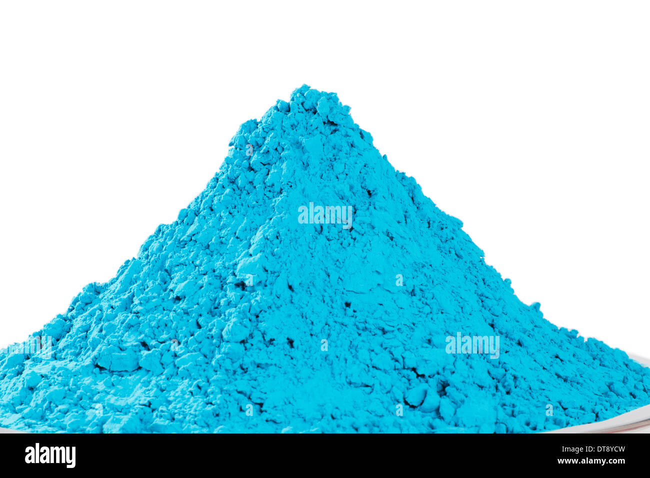 Close-up of blue powder paint Stock Photo - Alamy