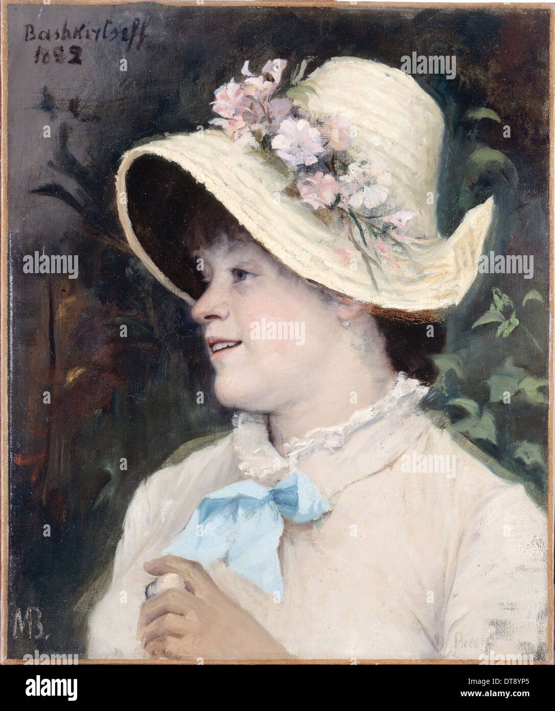 Parisian woman (Portrait of Irma), 1882. Artist: Bashkirtseva, Maria ...