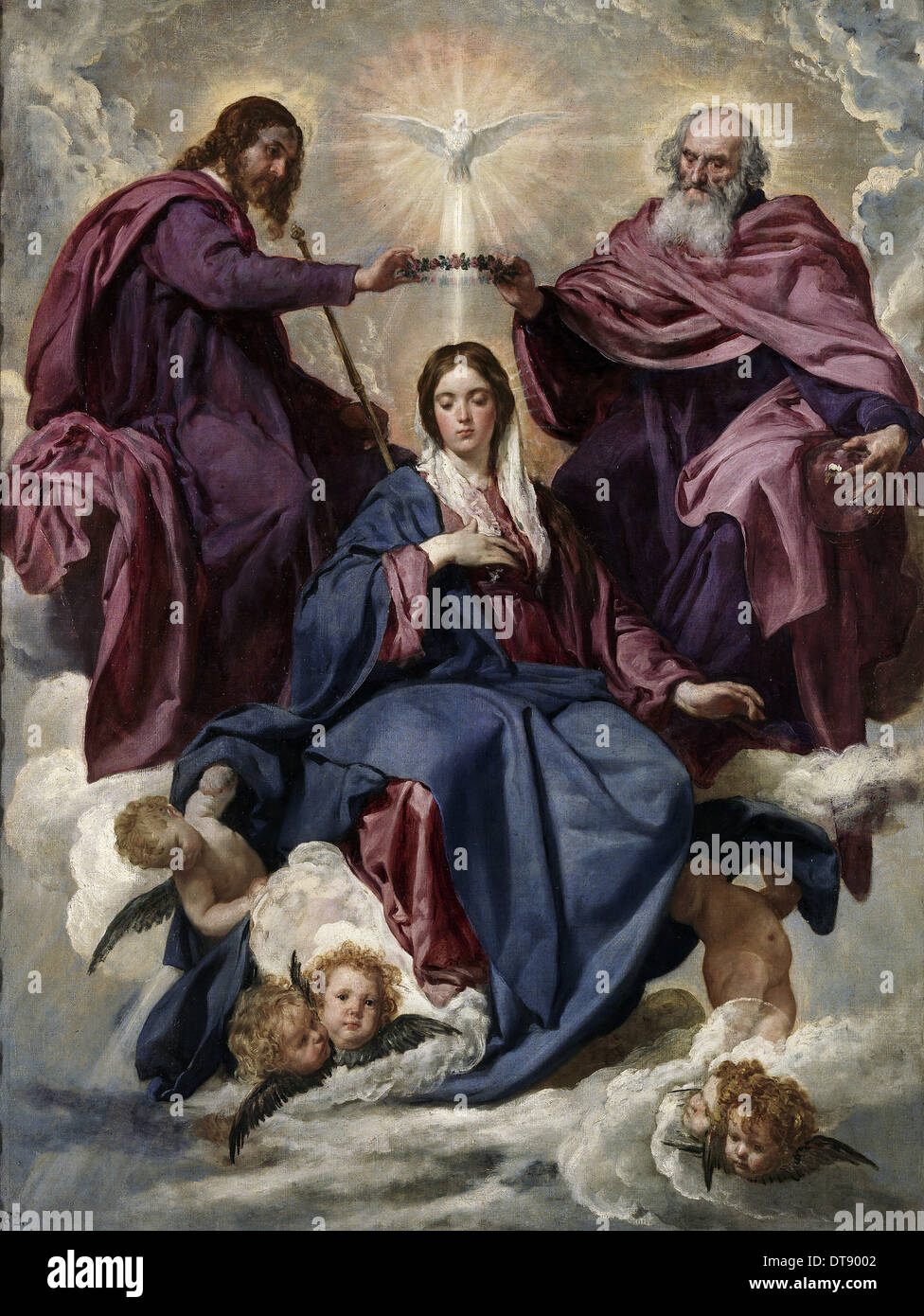 The Coronation Of The Virgin 1635 1636 Artist Velàzquez Diego 1599