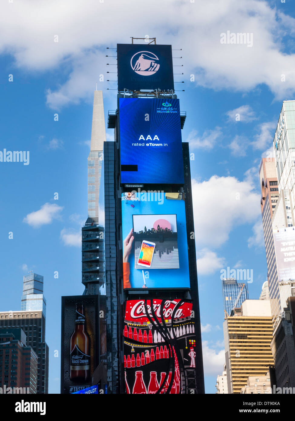 Times Square, Looking North, NYC Stock Photo - Alamy