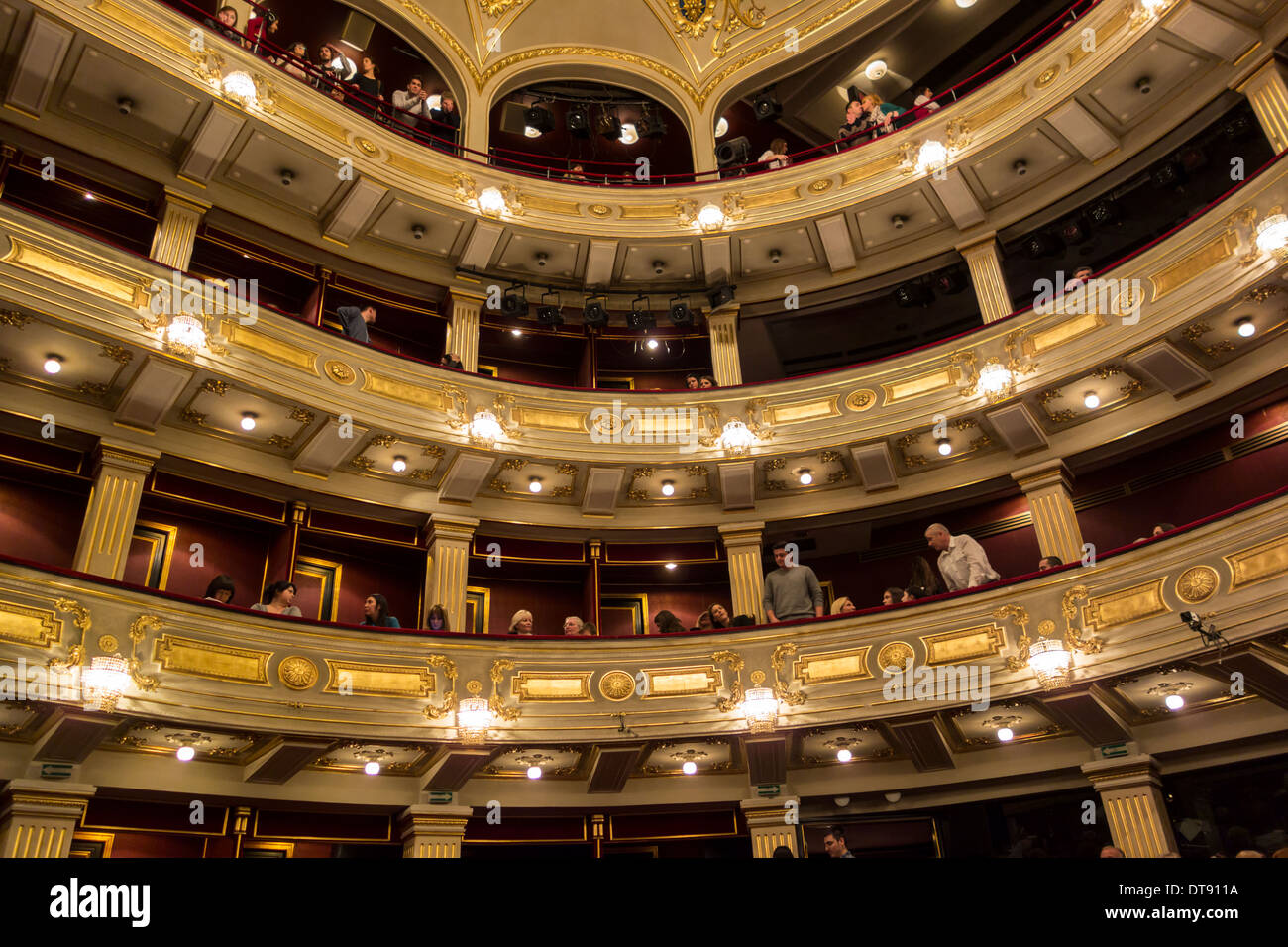 Inside the National Theater in Belgrade, Serbia Stock Photo - Alamy