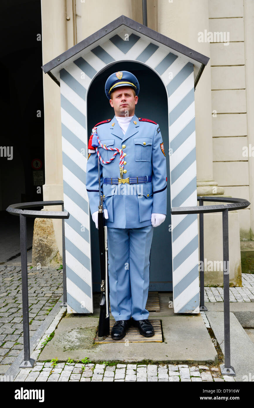 Changing royal guards at prague castle hi-res stock photography and ...