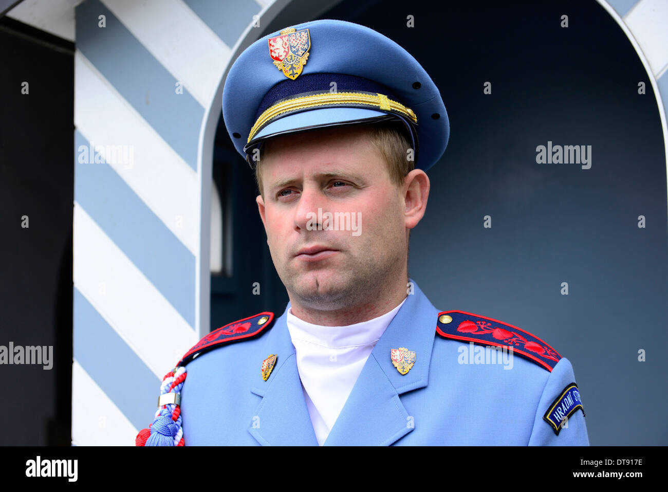 Changing royal guards at prague castle hi-res stock photography and ...