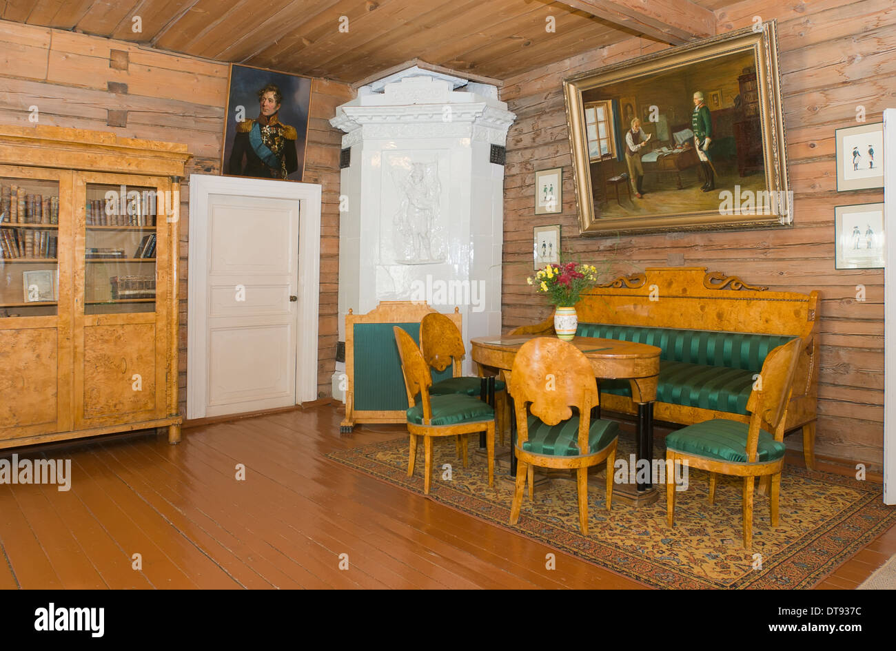 interior of the museum Suvorov in Konchanskoe-Suvorovskoe ...