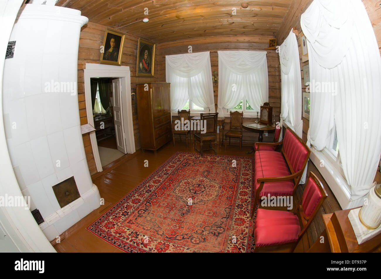 interior of the museum Suvorov in Konchanskoe-Suvorovskoe ...