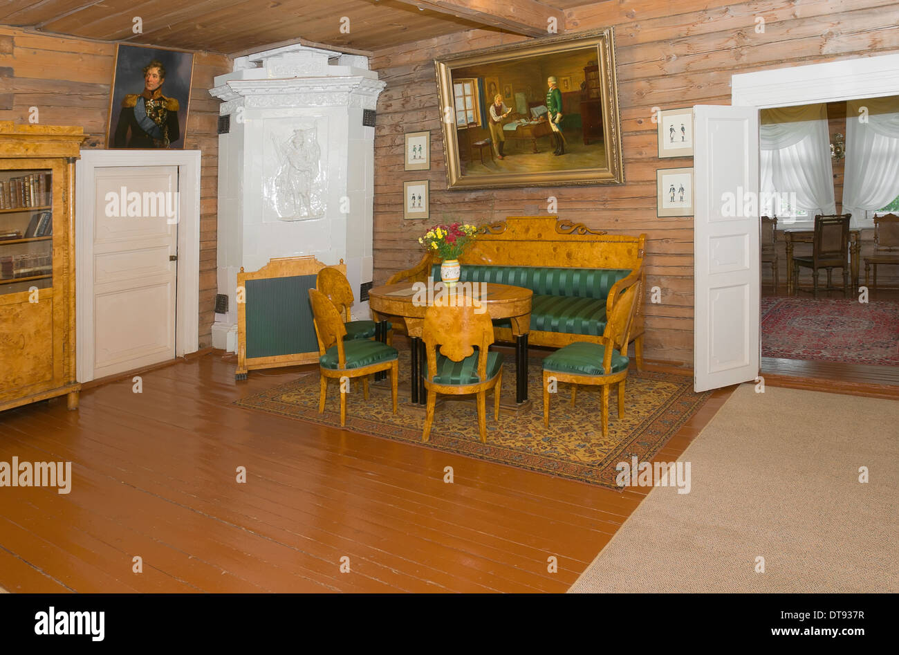 interior of the museum Suvorov in Konchanskoe-Suvorovskoe ...