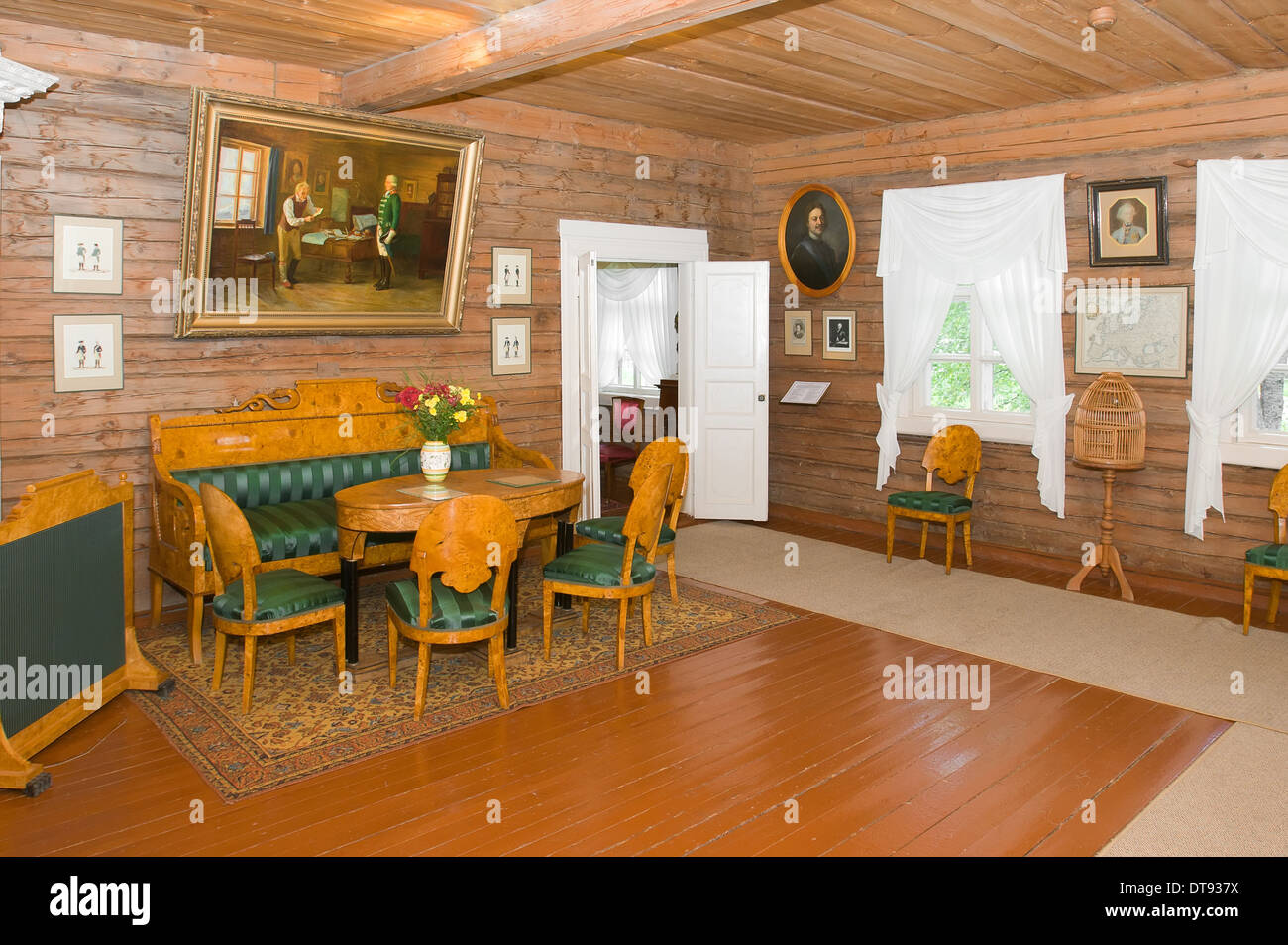 interior of the museum Suvorov in Konchanskoe-Suvorovskoe ...