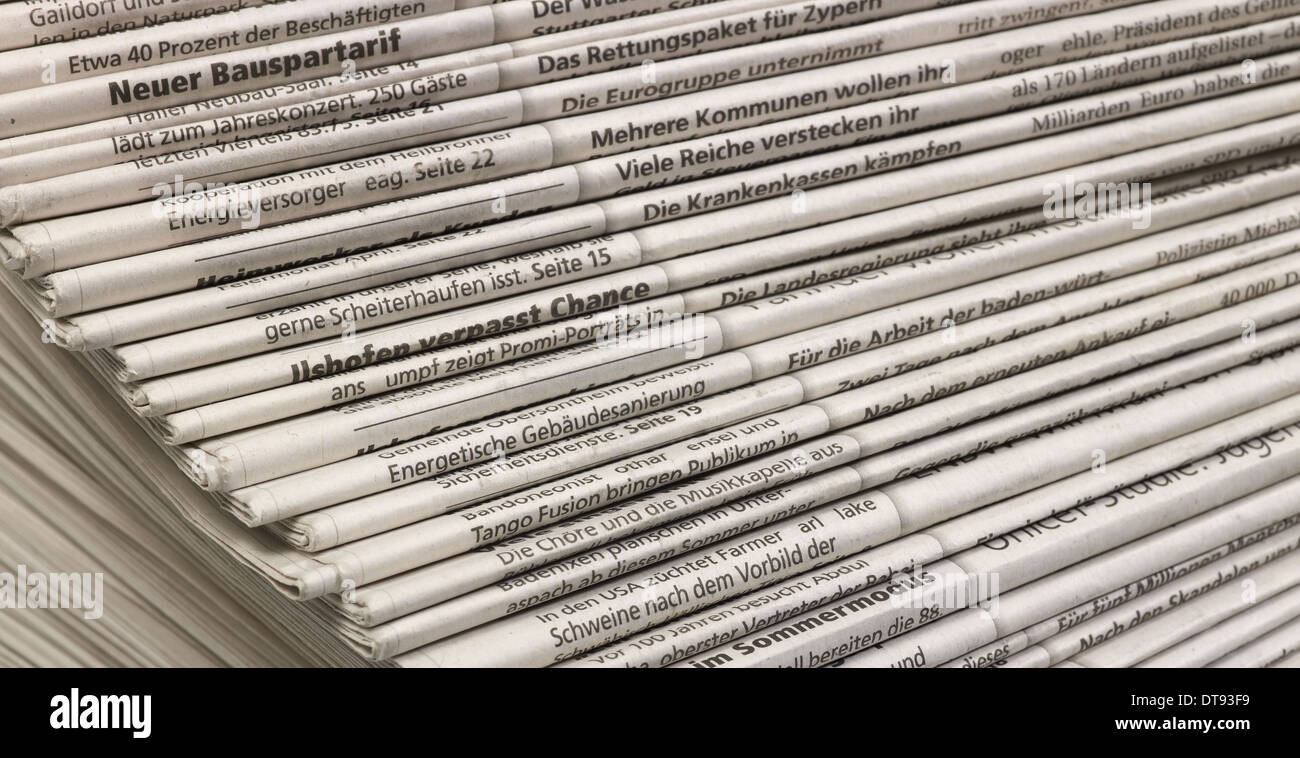 Full page newspaper broadsheet hi-res stock photography and images - Alamy