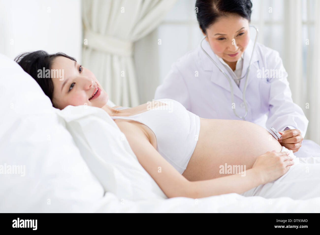 Woman call serious home care hi-res stock photography and images - Alamy